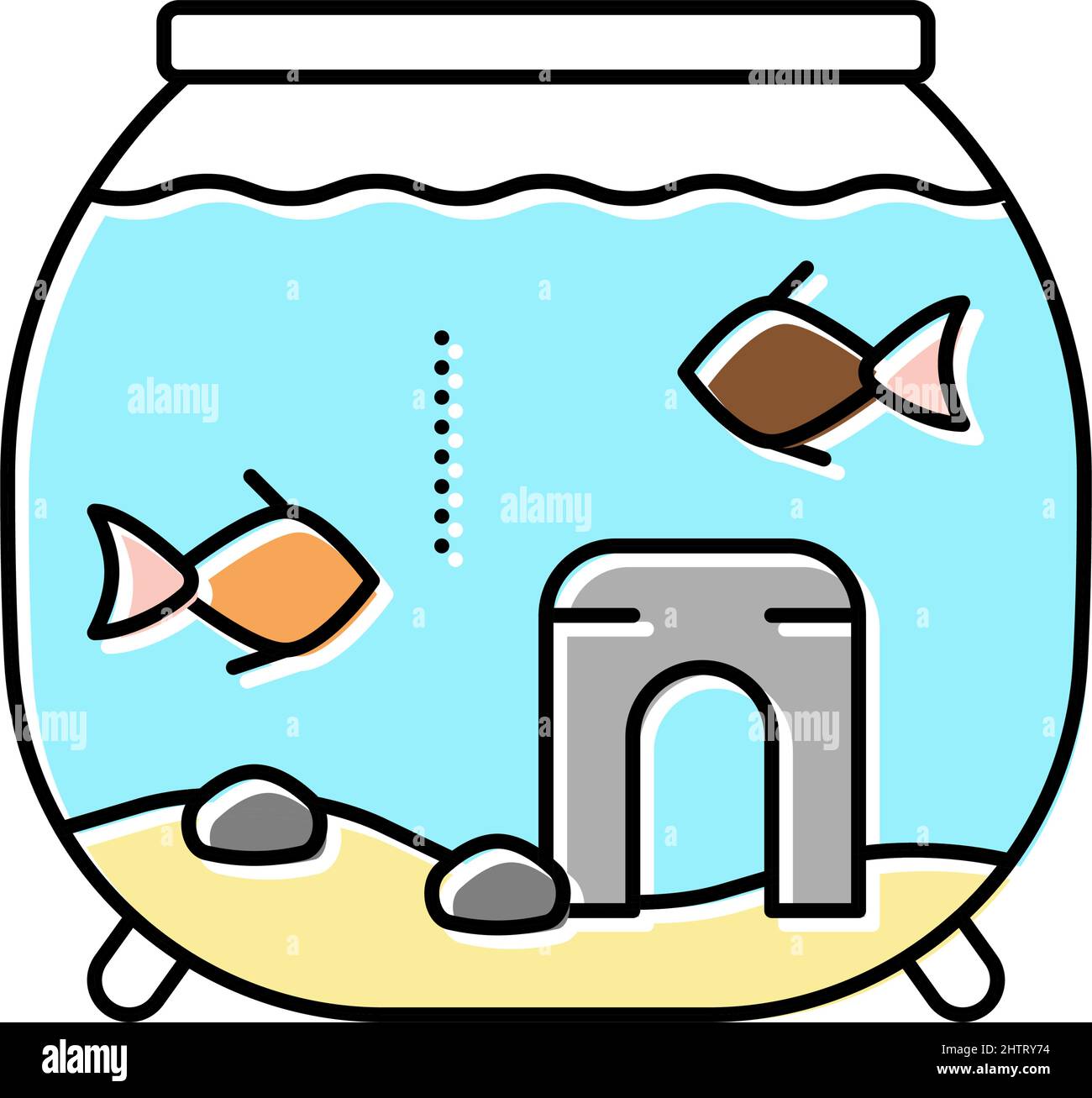 fish pet color icon vector illustration Stock Vector Image & Art - Alamy