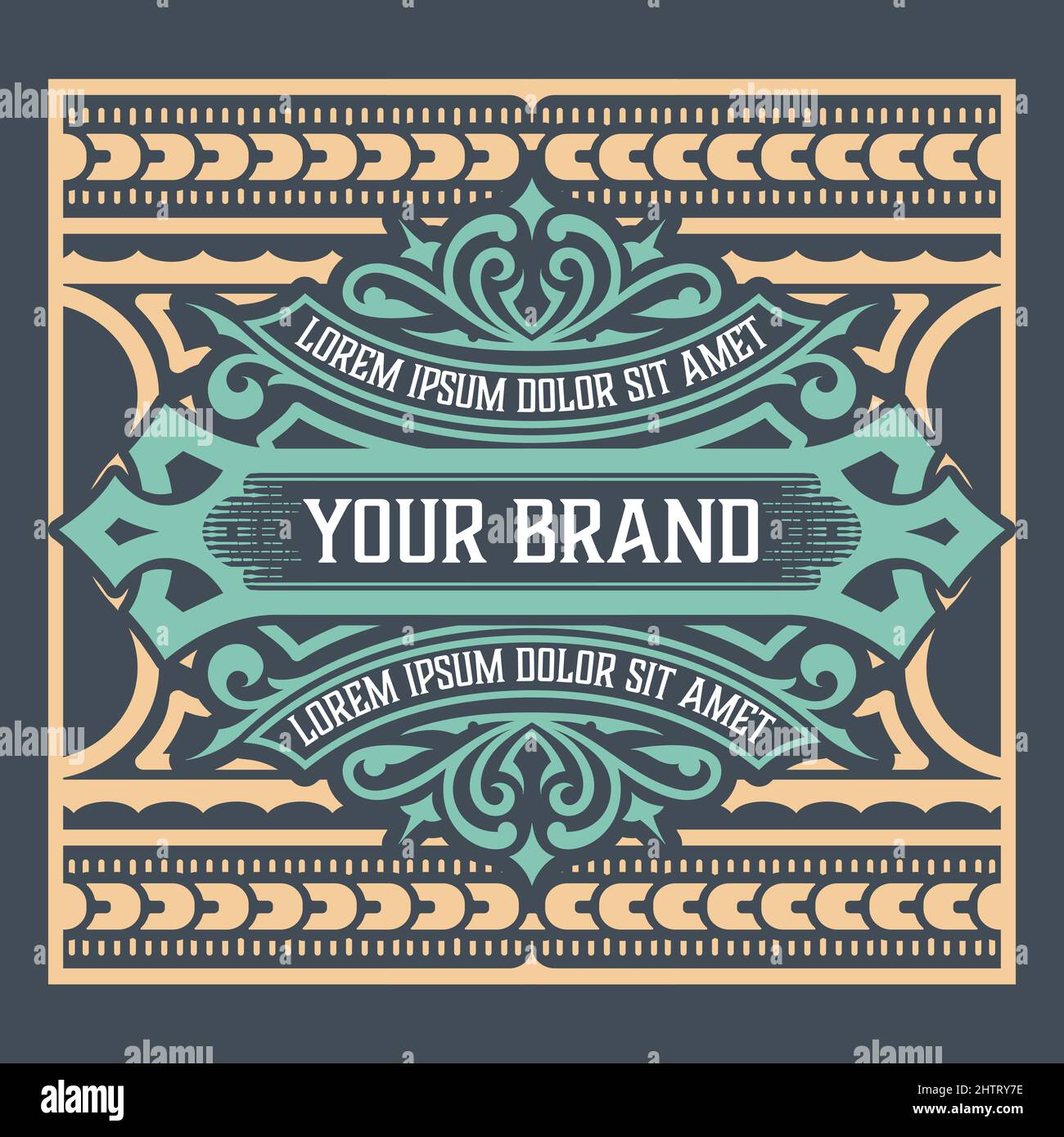 Western card with vintage style Stock Vector Image & Art - Alamy