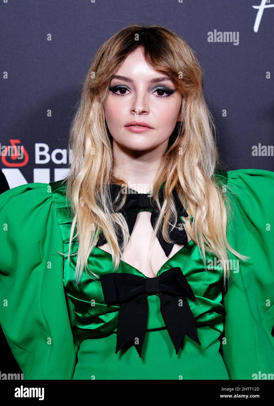 Lauren Mayberry of CHVRCHES arrives at the NME Awards held at the O2 ...