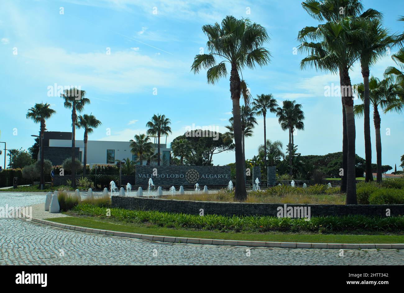 Vale Do Lobo Roundabout Entrance in Algarve, Portugal Stock Photo - Alamy