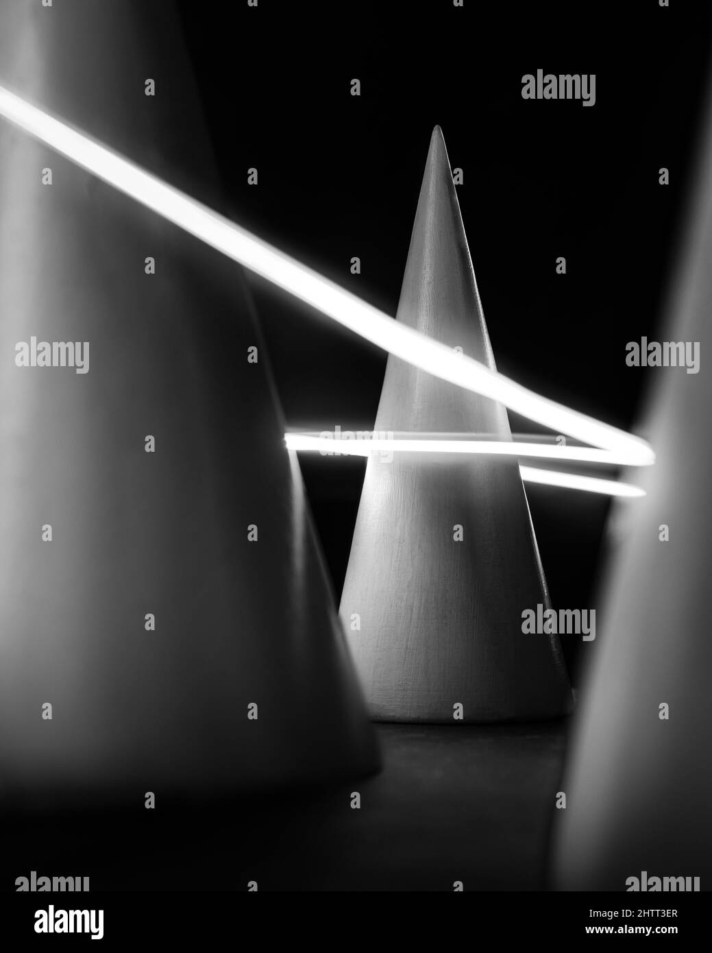Greyscale closeup shot of geometric shapes Stock Photo - Alamy