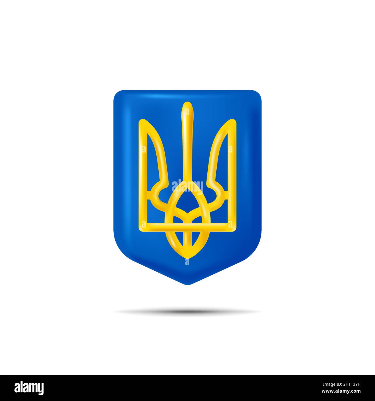 Trident. The national emblem of Ukraine. Vector isolated illustration ...