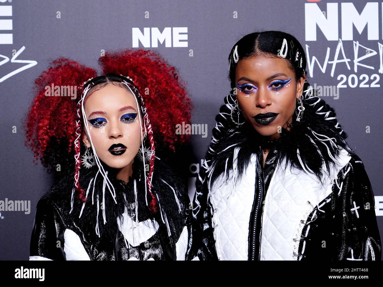 Georgia South and Amy Love of Nova Twins arriving at the NME Awards ...