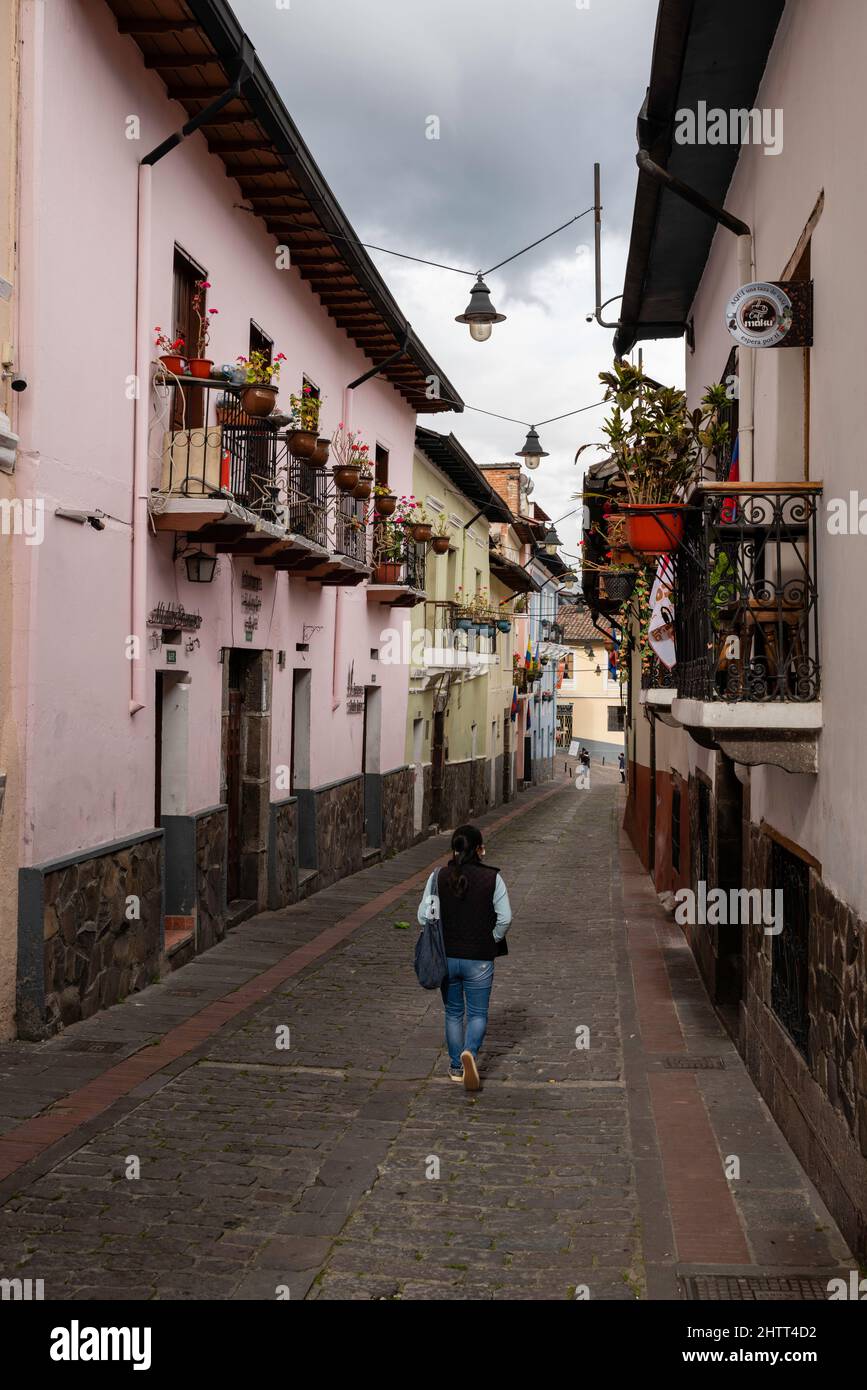 A Quito, Ecuador street scene Stock Photo - Alamy