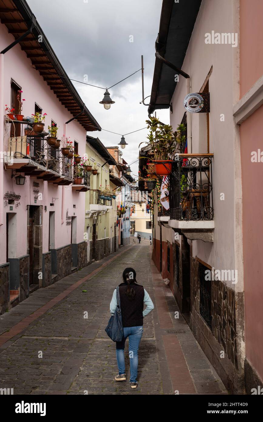 A Quito, Ecuador street scene Stock Photo - Alamy
