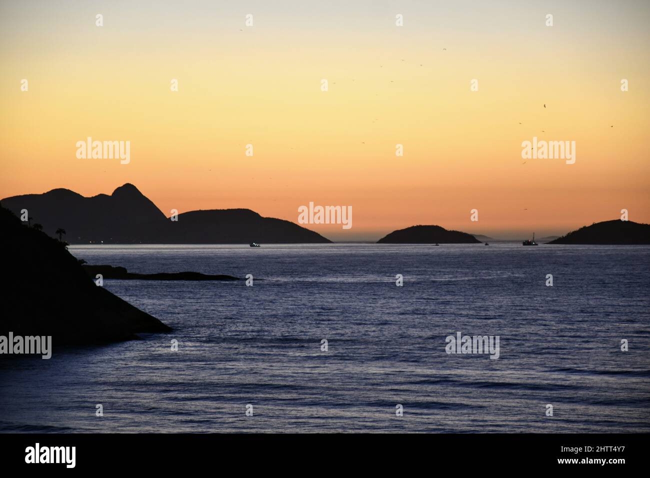 Beautiful natural view at sunset Stock Photo - Alamy