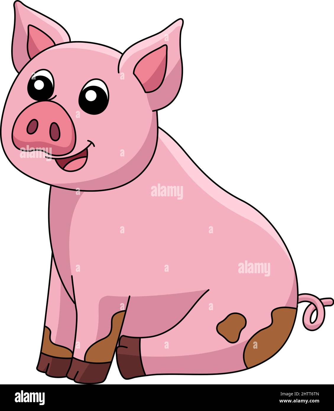 Pig clipart hi-res stock photography and images - Alamy