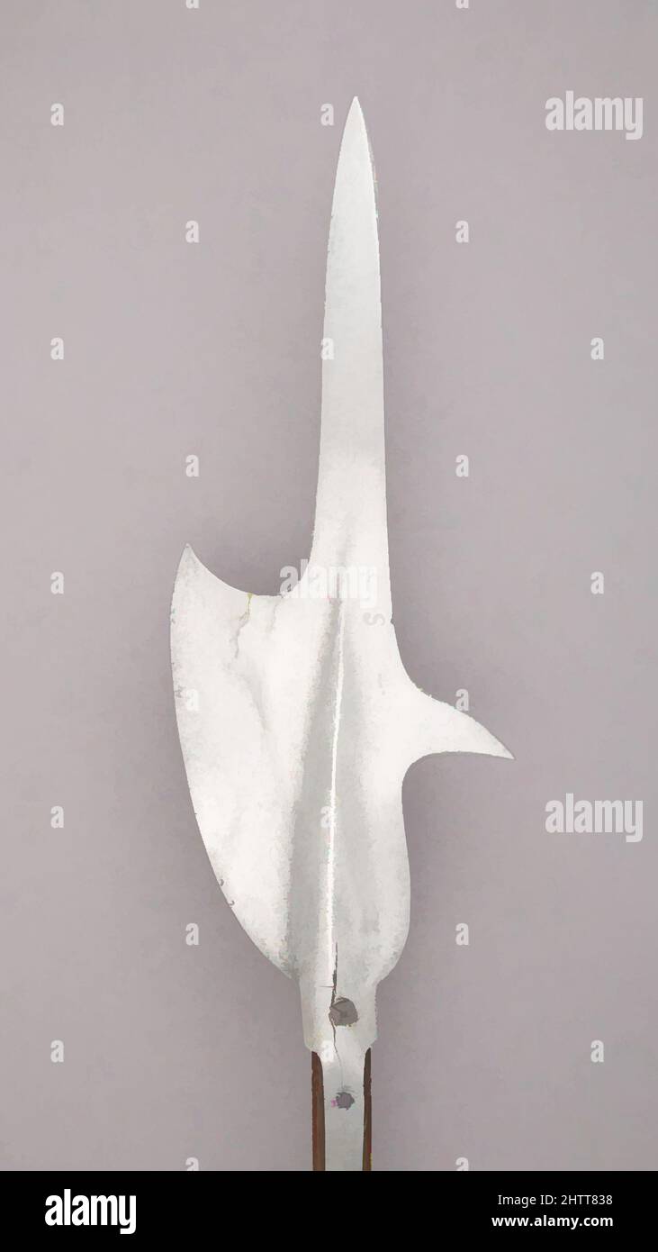 Art inspired by Halberd, ca. 1640, German, Steel, wood, L. 84 7/16 in ...