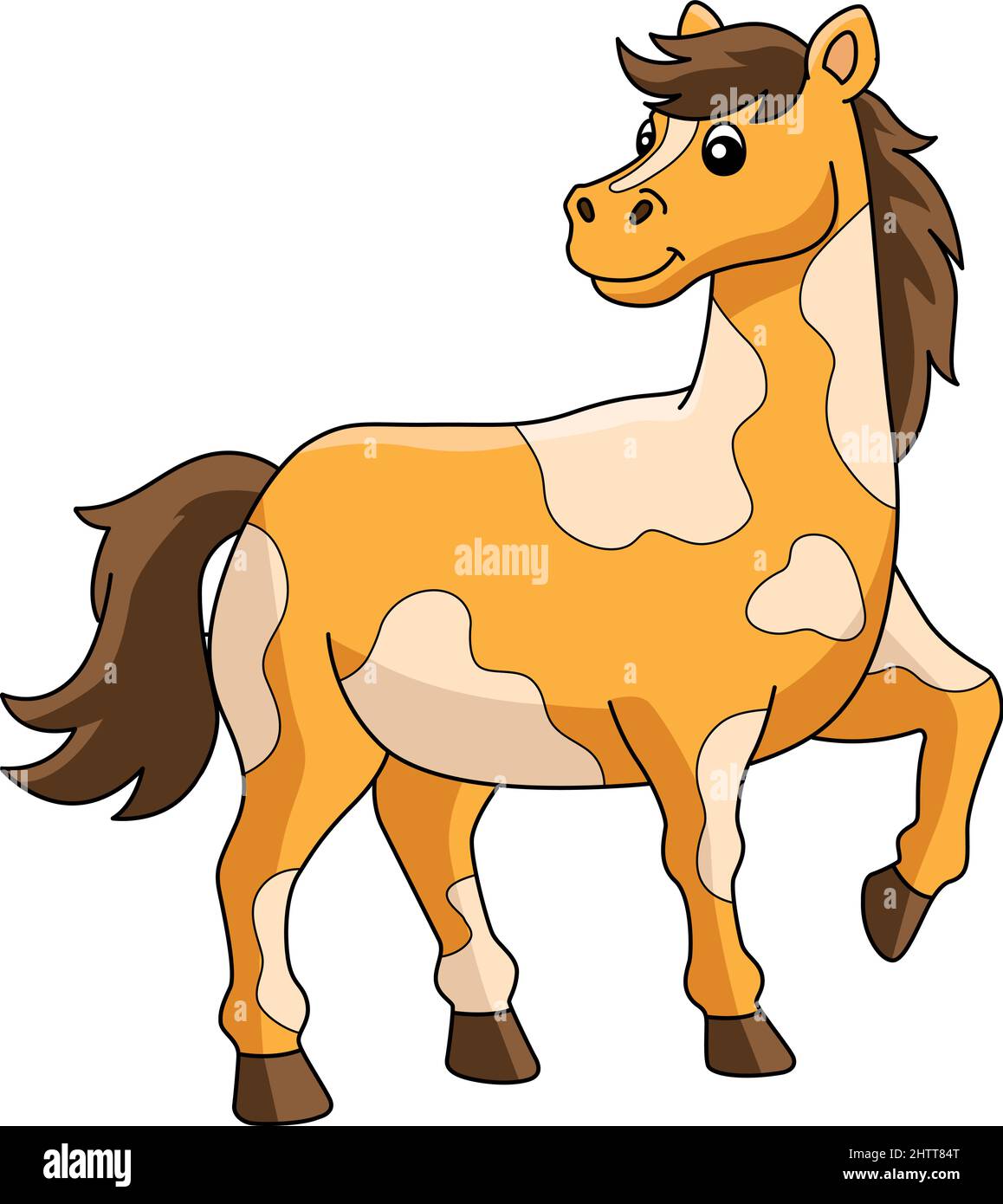 Horse animal illustration draw cartoon hi-res stock photography and ...