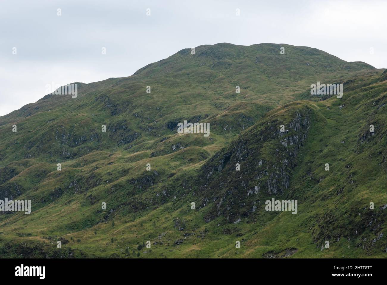 Mountain ridges above Lochan na Lairige in the Breadalbane range of ...