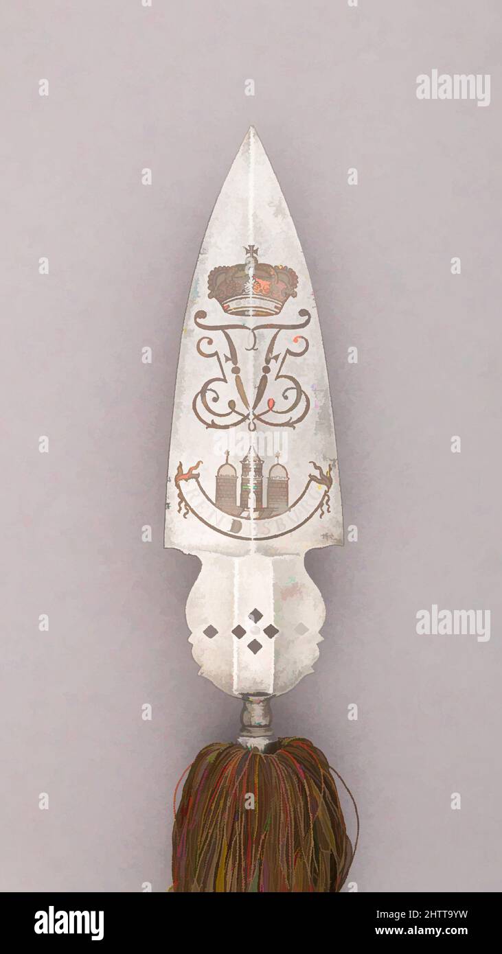 Art inspired by Spontoon, 18th century, German, Steel, wood, textile ...