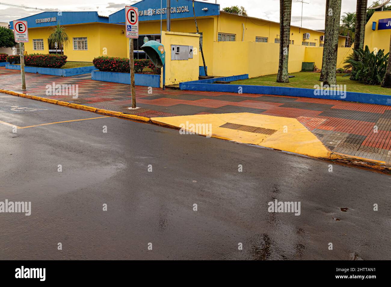 Costa Rica, Mato Grosso do Sul, Brazil - 12 18 2022: Access ramp from ...
