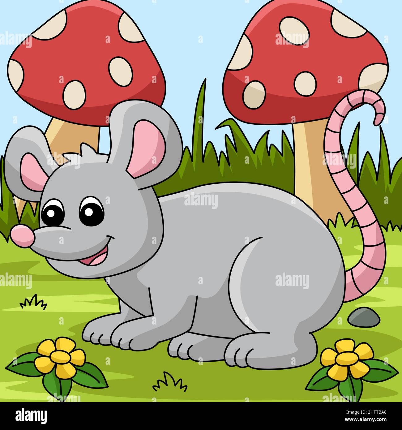 Mouse Cartoon Colored Animal Illustration Stock Vector Image & Art - Alamy
