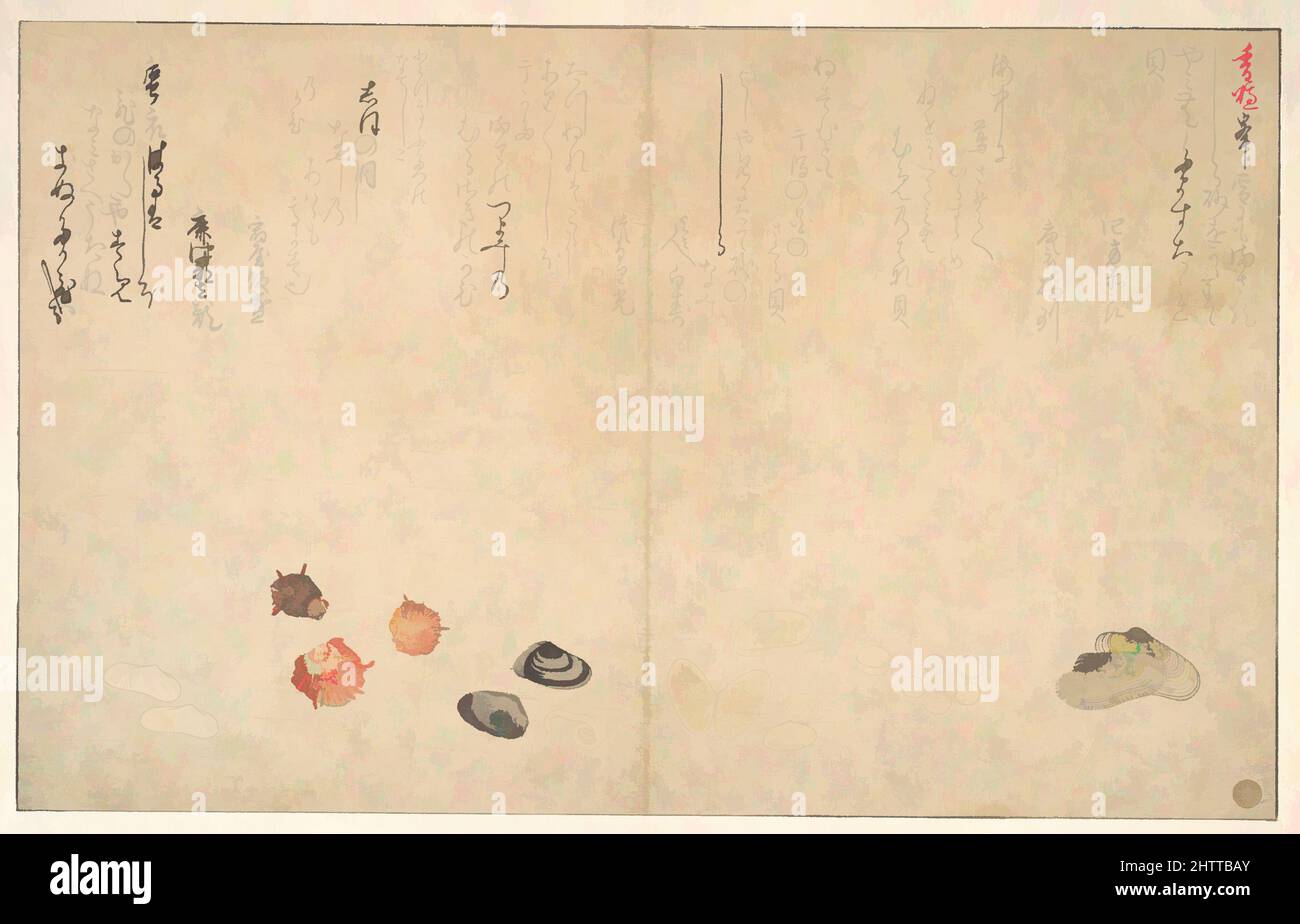 Art inspired by Shells under Water, Edo period (1615–1868), 1790, Japan ...
