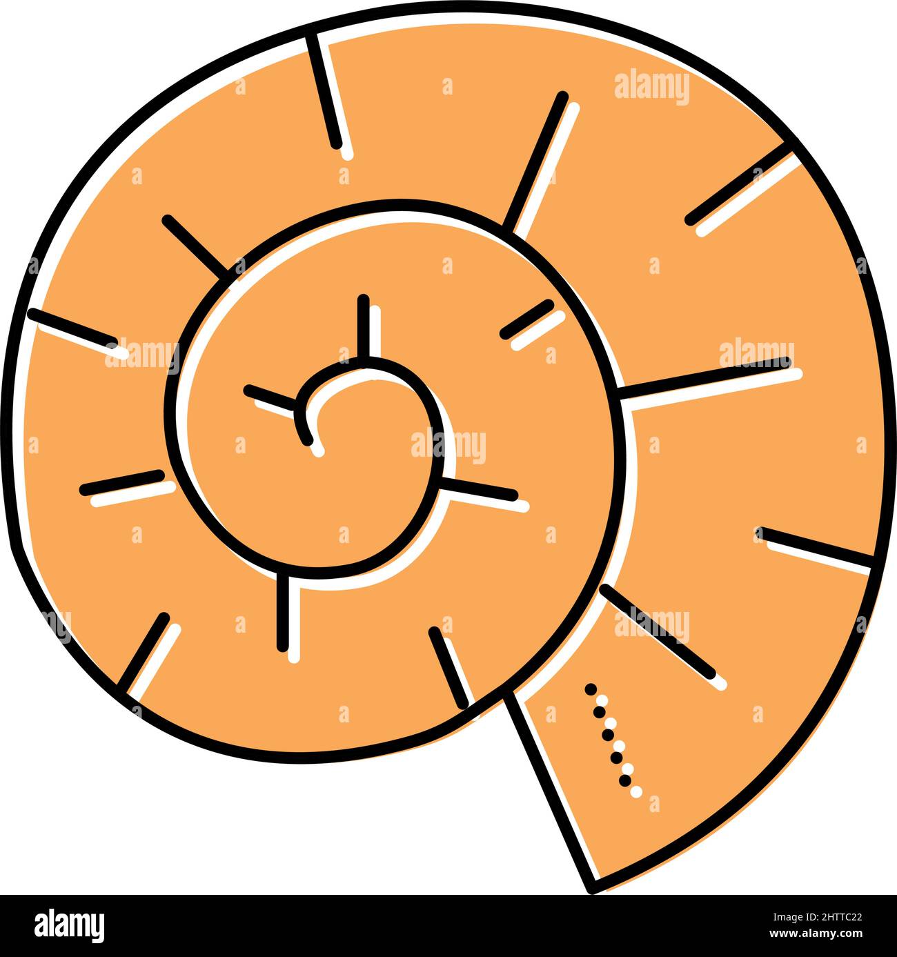 clam shell color icon vector illustration Stock Vector Image & Art - Alamy