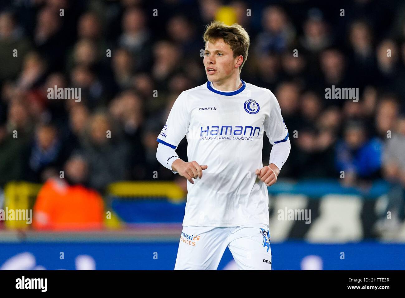 BRUGGE, BELGIUM - MARCH 2: Matisse Samoise of KAA Gent during the Croky ...