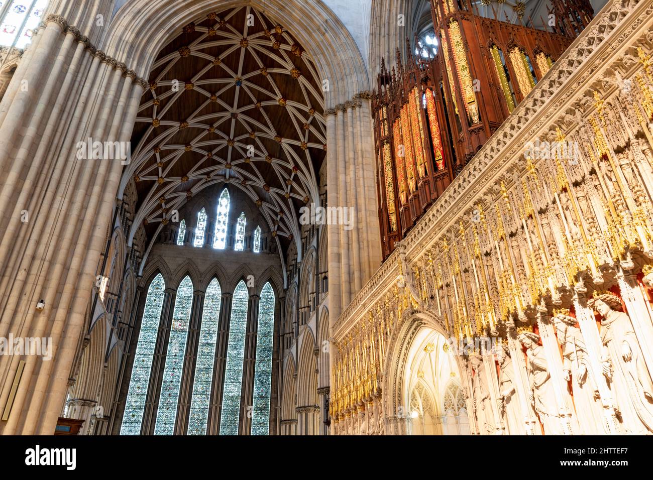 York.Yorkshire.United Kingdom.February 14th 2022.View of the five ...