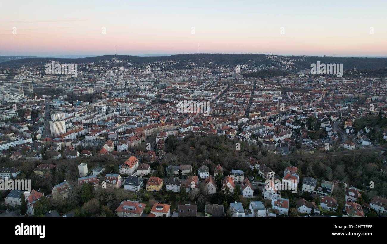 Stuttgart Skyline mit Fernsehturm Stock Photo - Alamy
