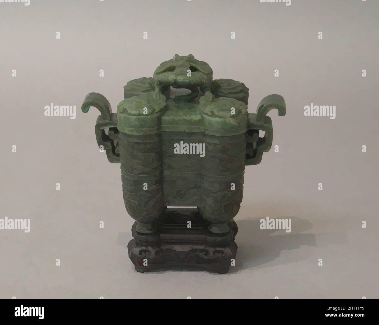 Art inspired by Urn with cover, Qing dynasty (1644–1911), Qianlong ...