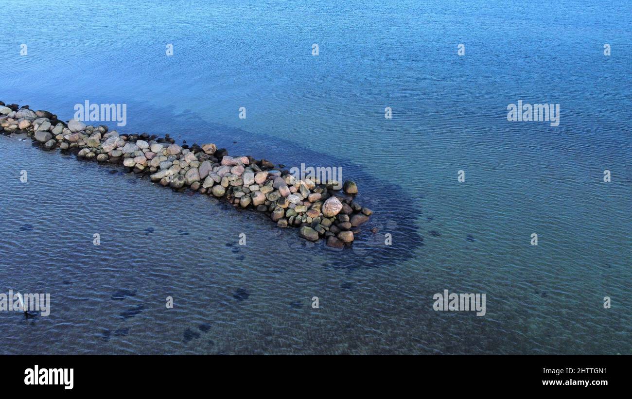Aerial view of a landscape in Denmark Stock Photo - Alamy