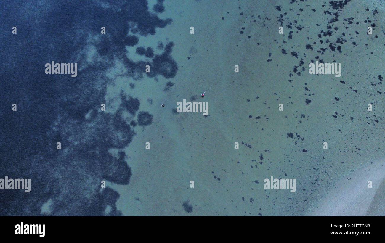 Aerial view of a river in Denmark Stock Photo - Alamy