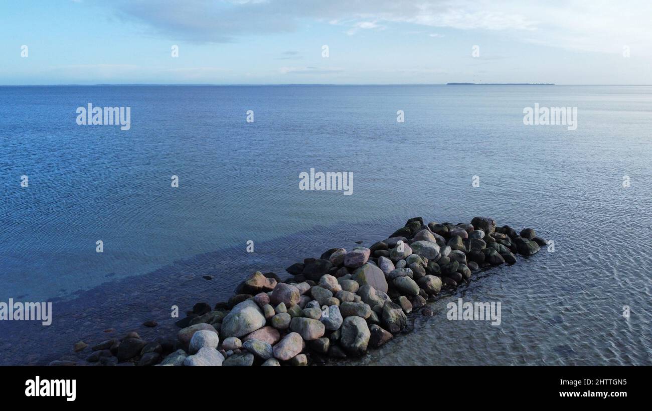 Aerial view of a landscape in Denmark Stock Photo - Alamy
