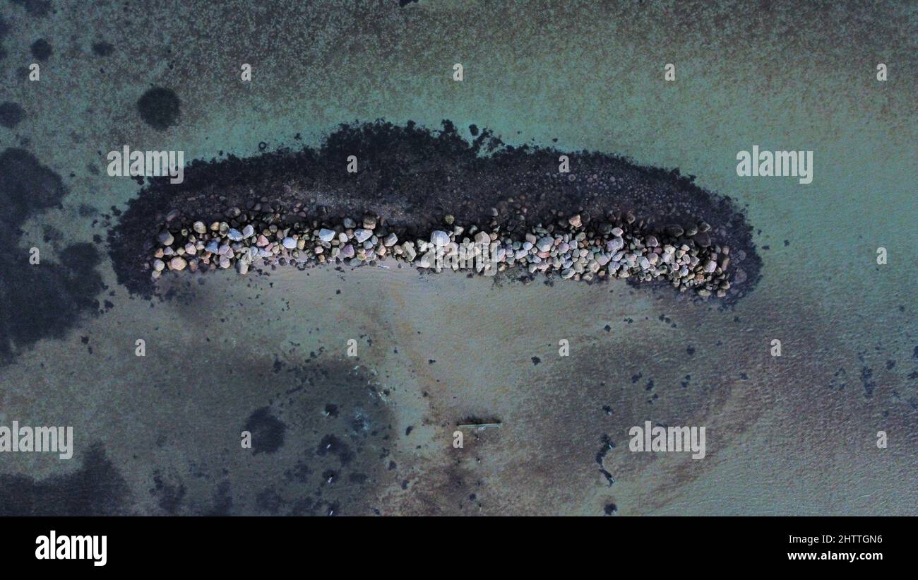 Aerial view of a landscape in Denmark Stock Photo - Alamy