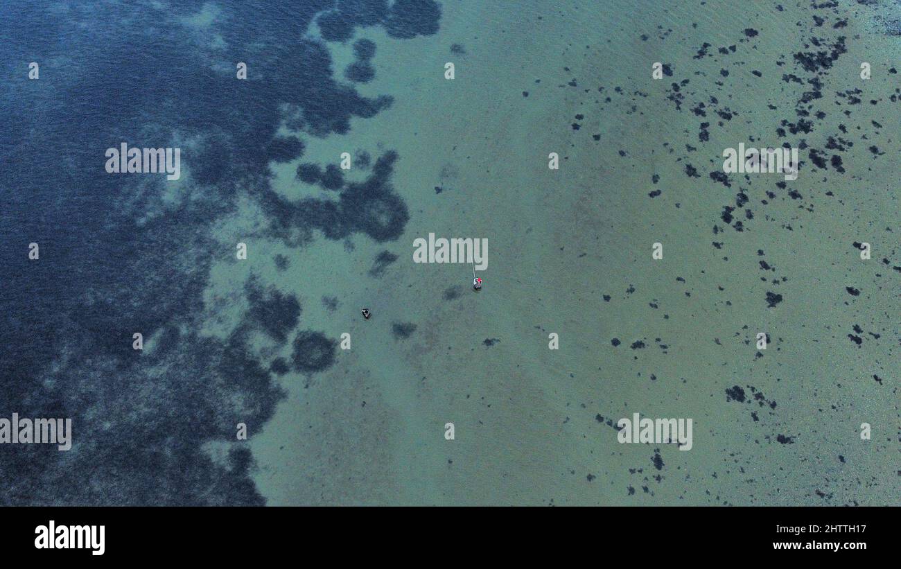 Aerial view of a river in Denmark Stock Photo - Alamy