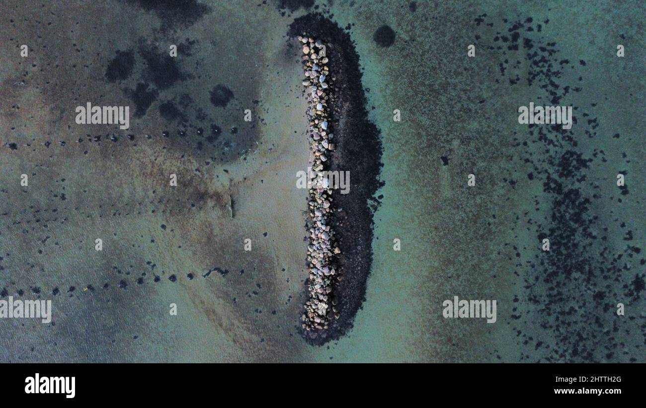 Aerial view of a landscape in Denmark Stock Photo - Alamy