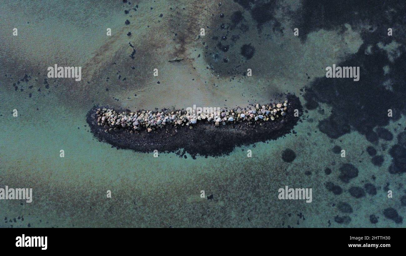 Aerial view of a landscape in Denmark Stock Photo - Alamy