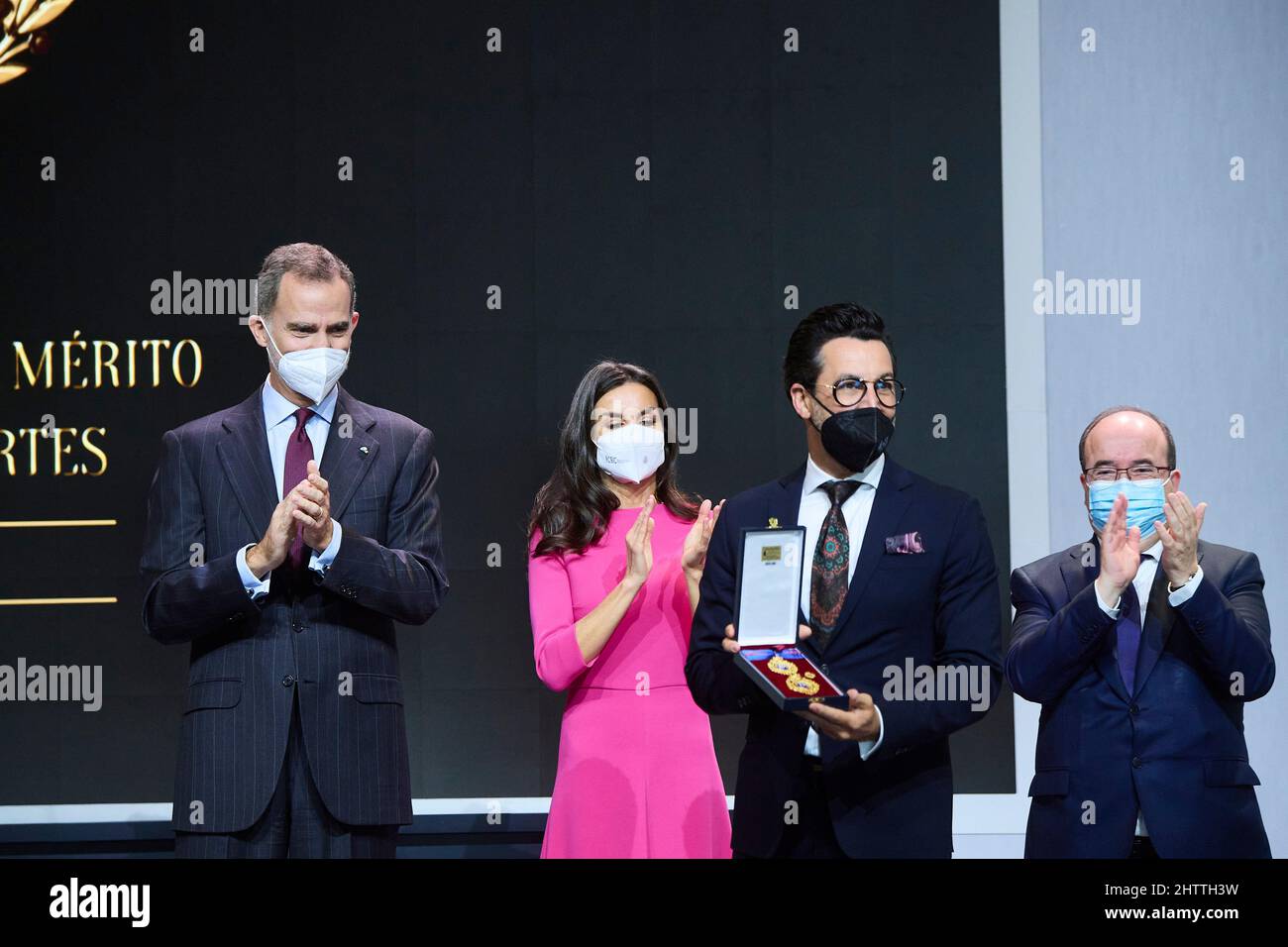 Pamplona. Spain. 20220302, King Felipe VI of Spain, Queen Letizia of ...