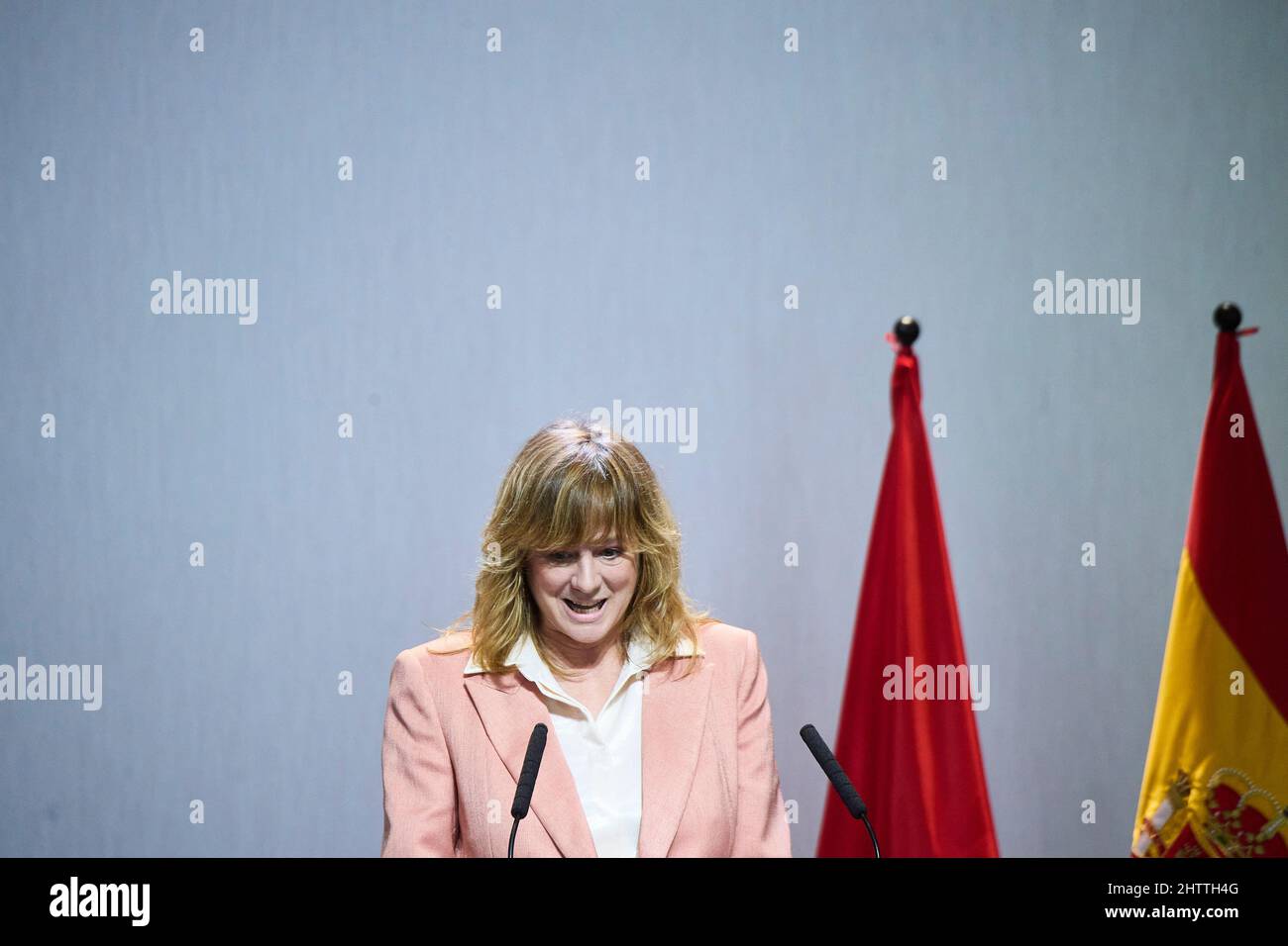 Pamplona. Spain. 20220302, Emma Suarez attends delivery Gold Medals of ...