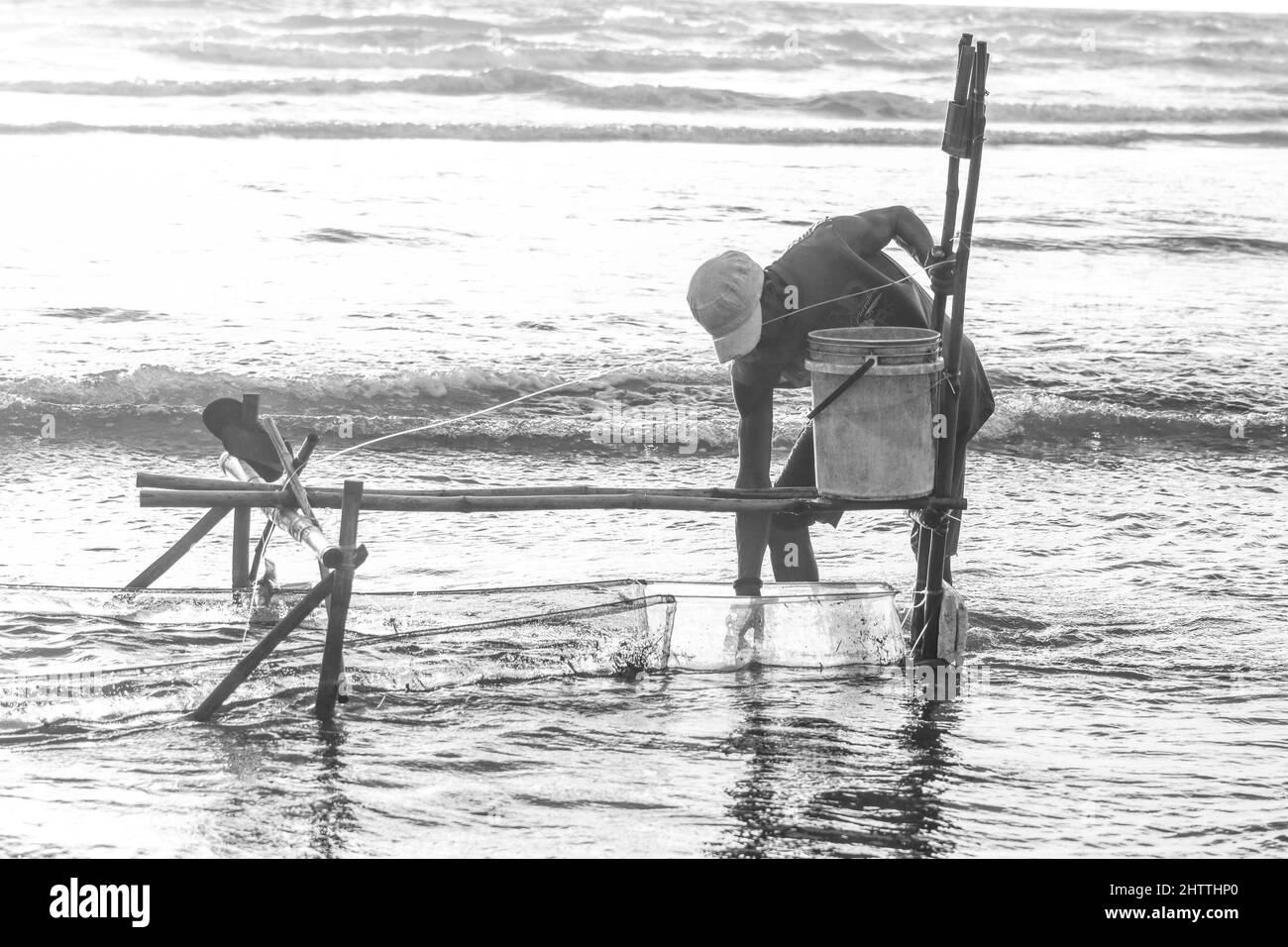 Catching water in a bucket hi-res stock photography and images - Alamy