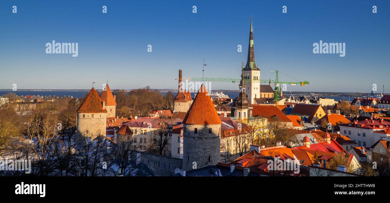 Aerial view of Tallinn, Estonia Stock Photo - Alamy