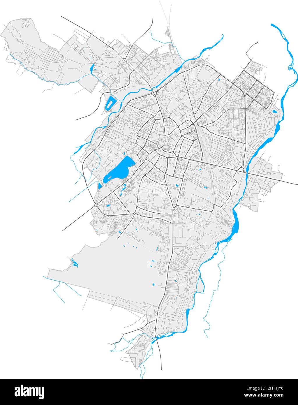 Ivano-Frankivsk, Ivano-Frankivsk Oblast, Ukraine high resolution vector ...