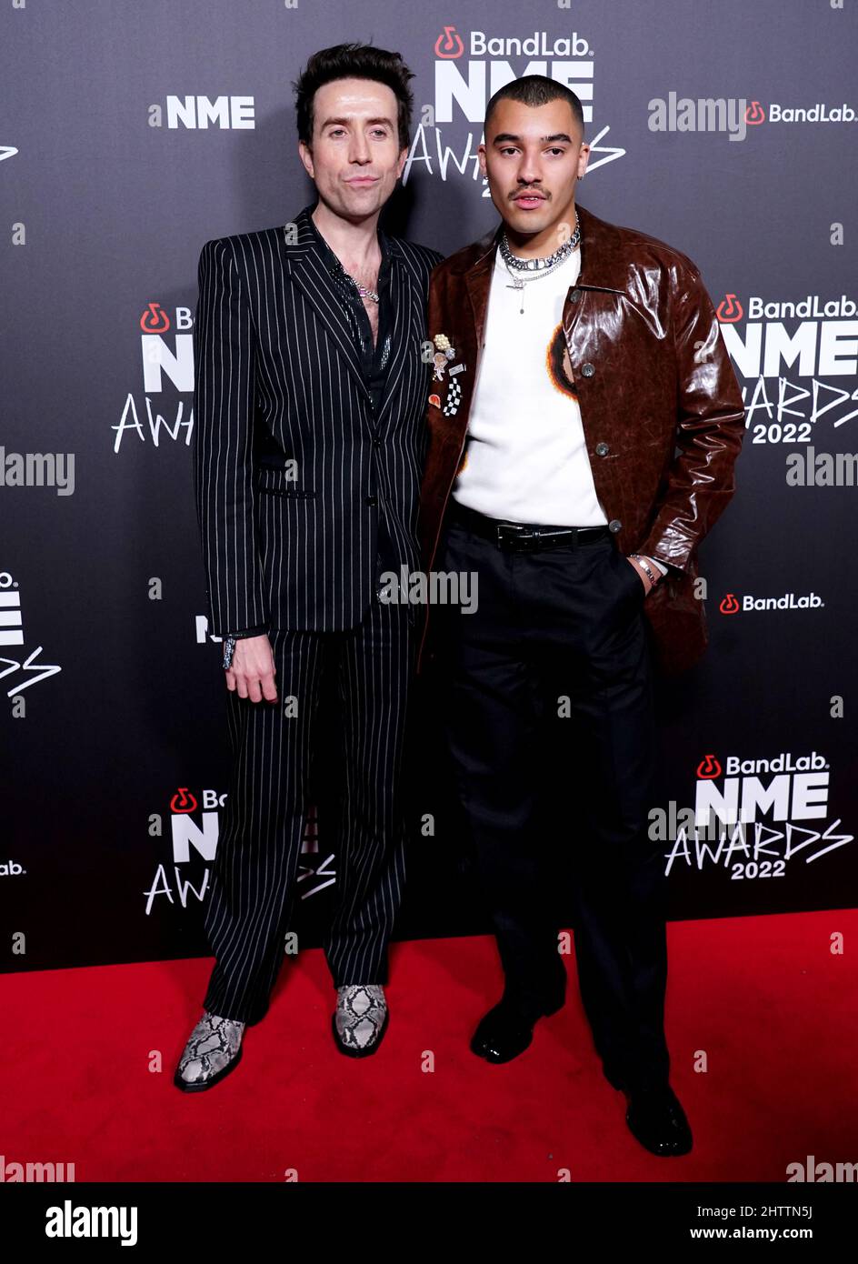 Nick Grimshaw and Meshach Henry arriving at the NME Awards held at the ...