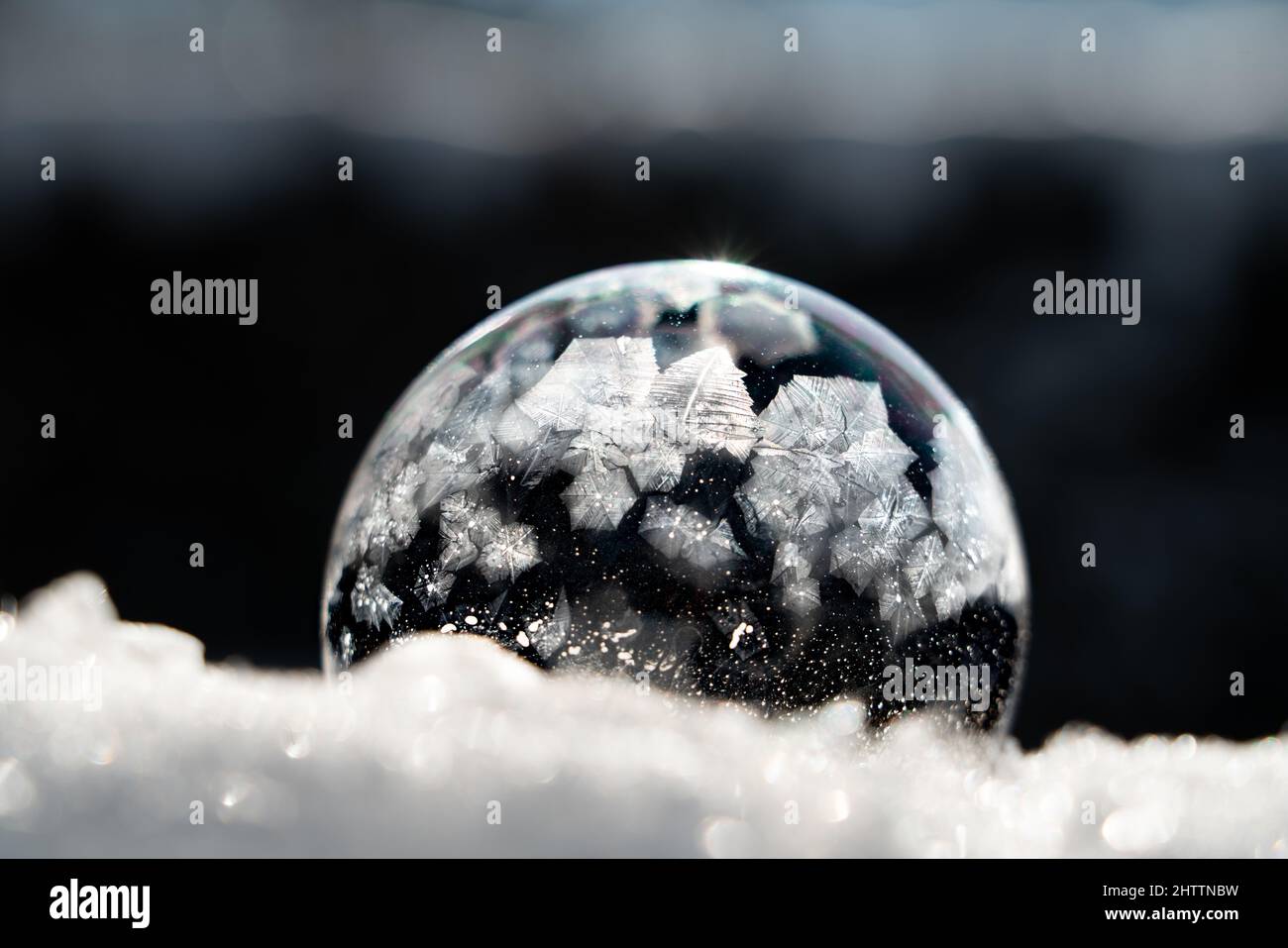 Closeup freezing soap bubble hi-res stock photography and images - Alamy