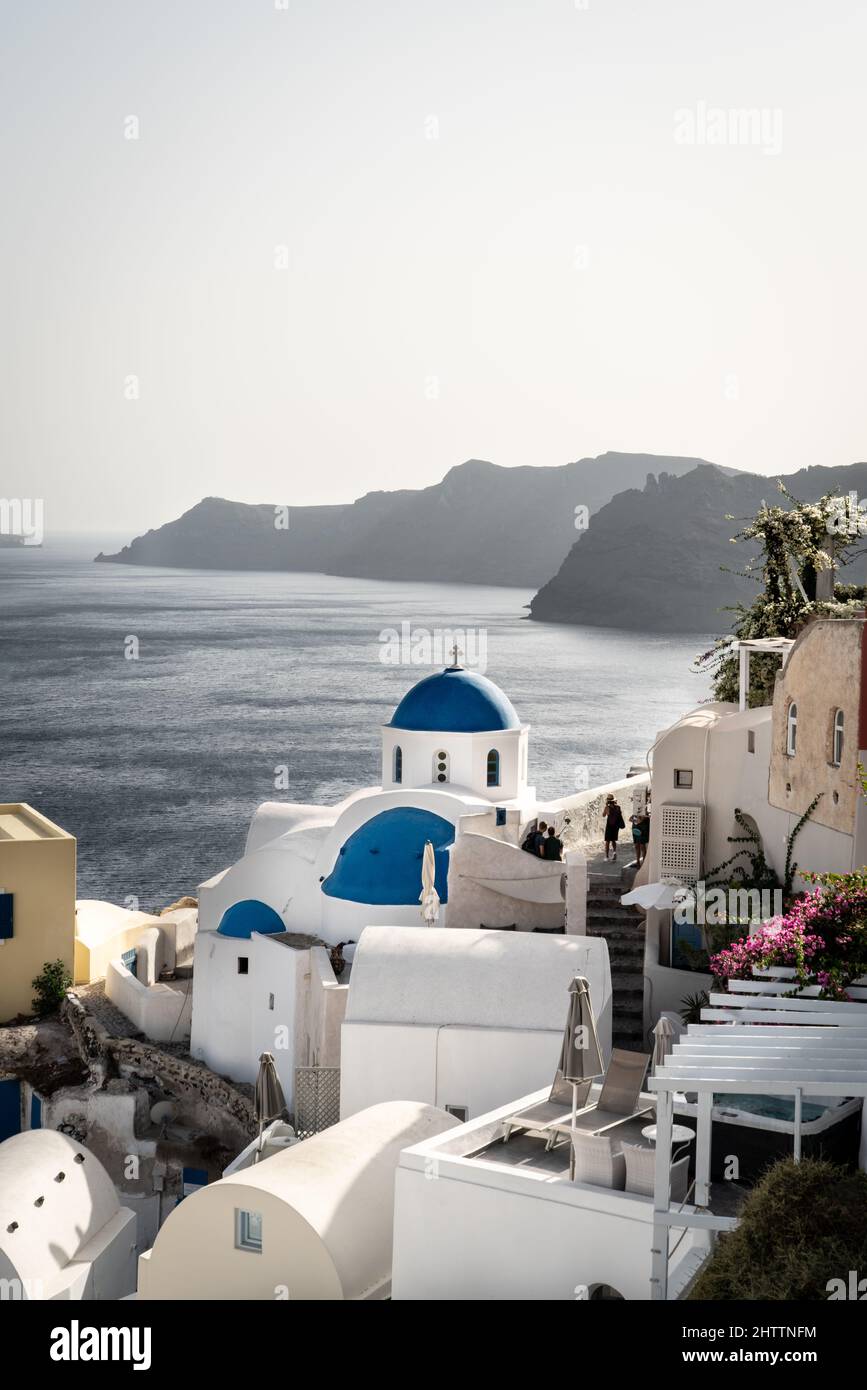 Beautiful view of the ocean in Santorini, Greece Stock Photo - Alamy
