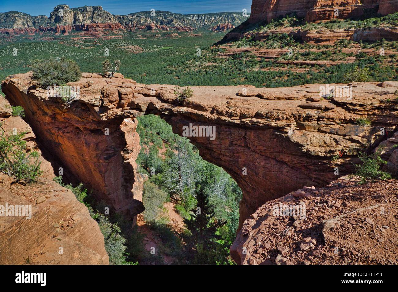 Natural land bridge found in Sedona Arizona Stock Photo - Alamy