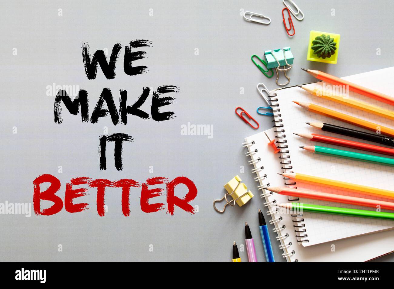 Practice Makes Better text written on a notebook with pencils Stock ... Practice Makes Better text written on a notebook with pencils Stock ...