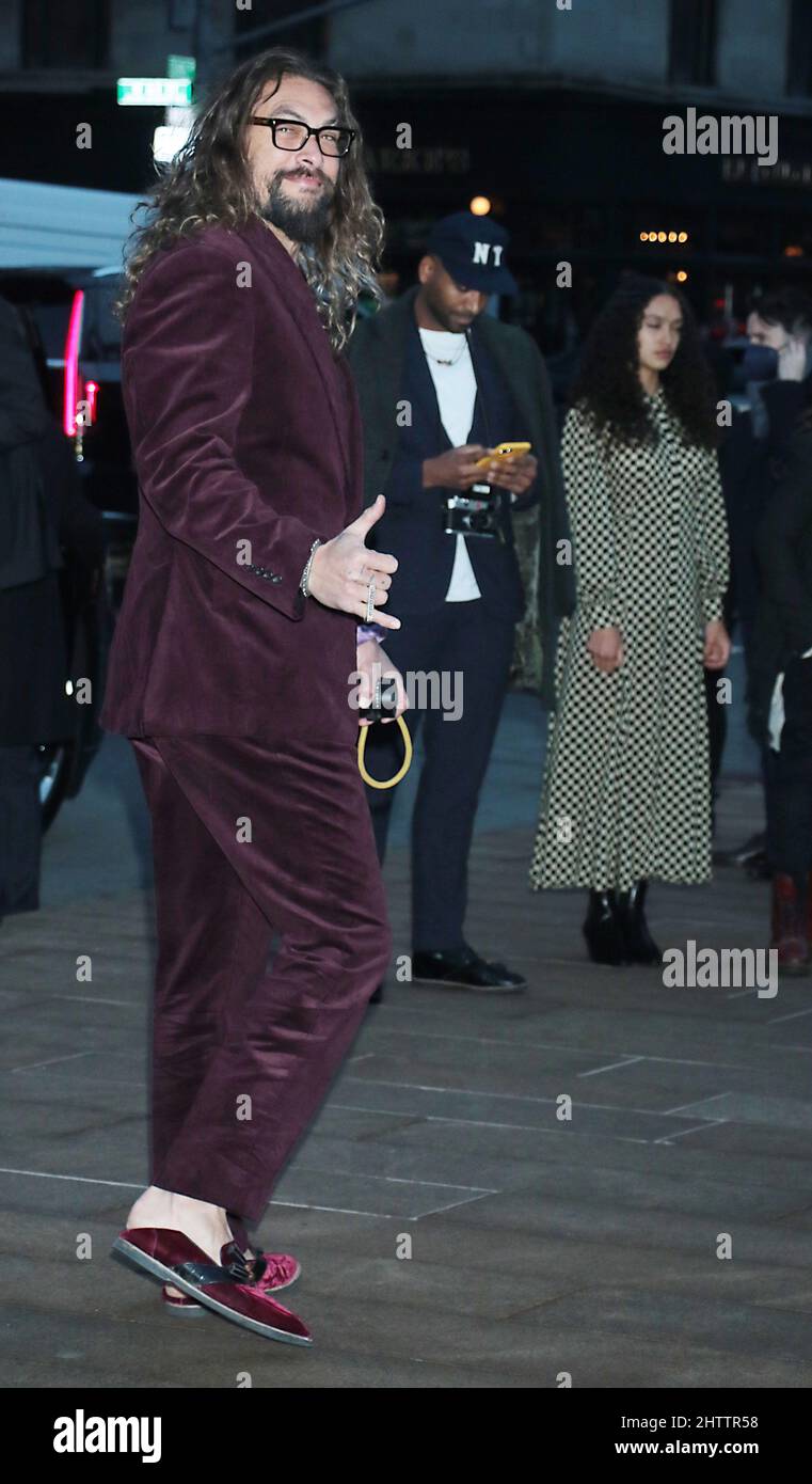 March 01, 2022.Jason Moma attend Warner Bros, Pictures presents World ...