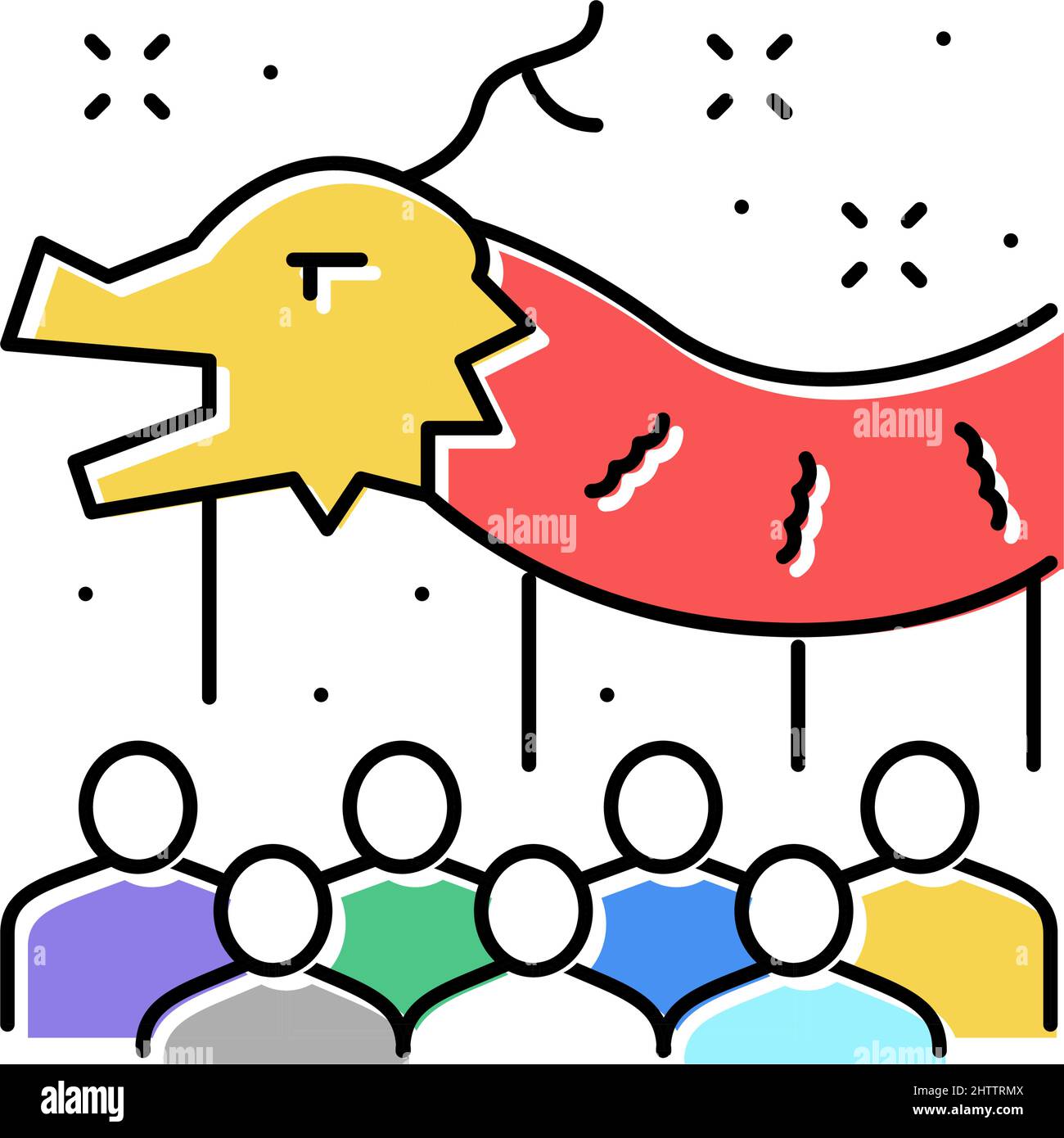 Illustration parade route Stock Vector Images - Alamy