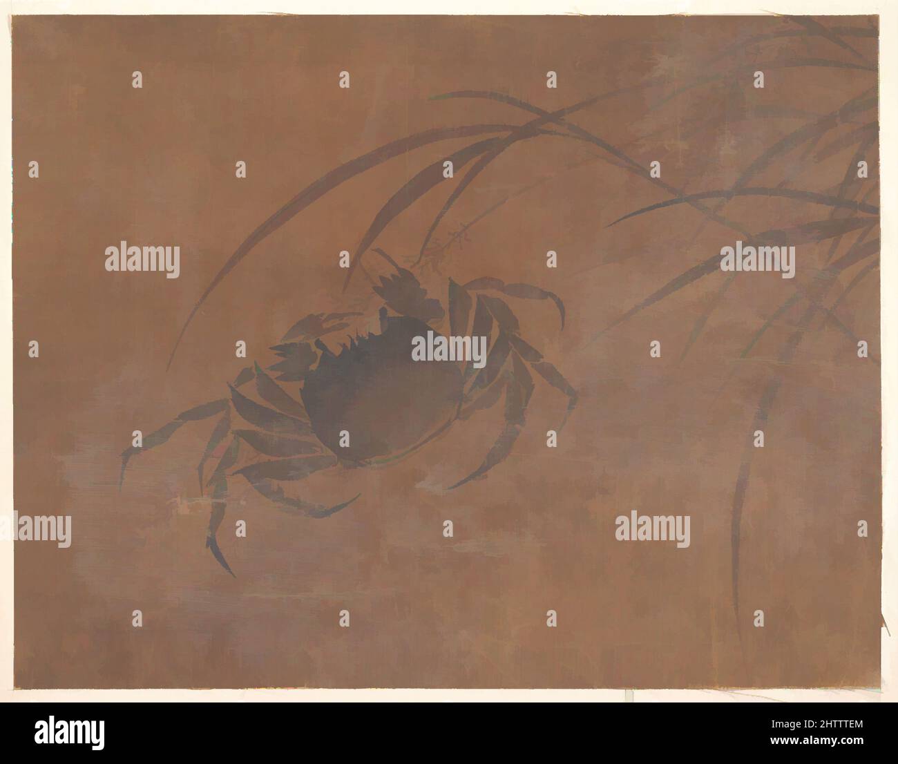 Art inspired by Crabs and Reeds, Qing dynasty (1644–1911), China, Album ...