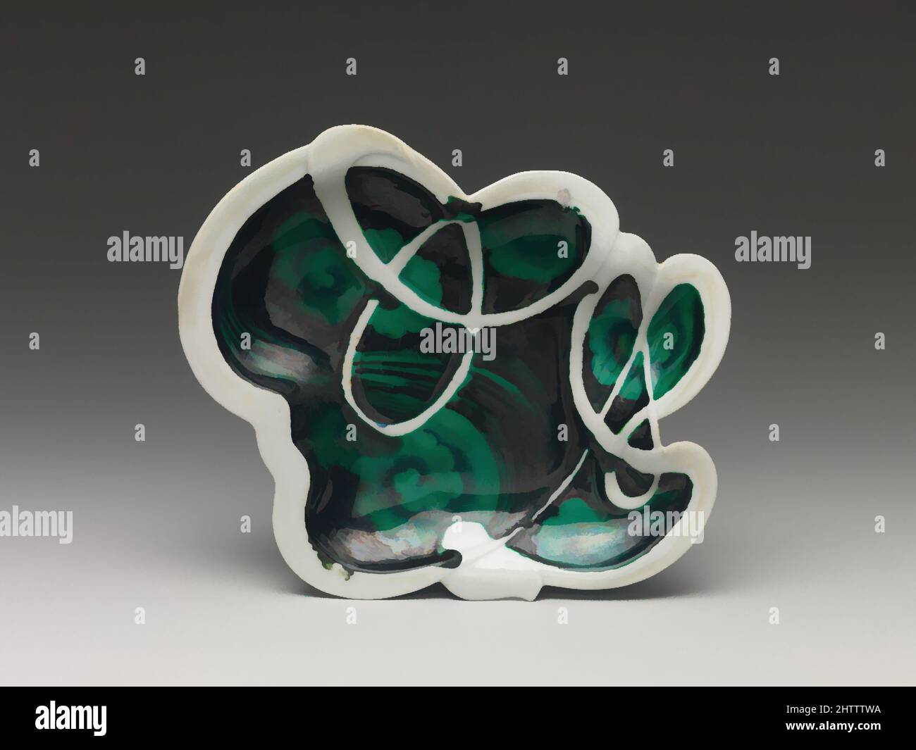 Art inspired by Dish with Abstract Design, 色絵抽象文変形小皿, Edo period (1615 ...