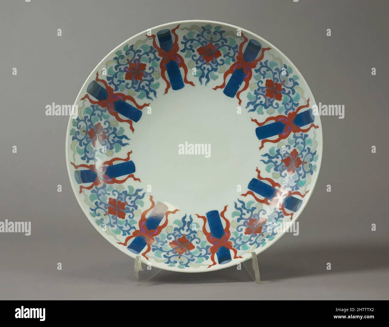 Porcelain painted with polychrome enamels nabeshima ware hi-res stock ...