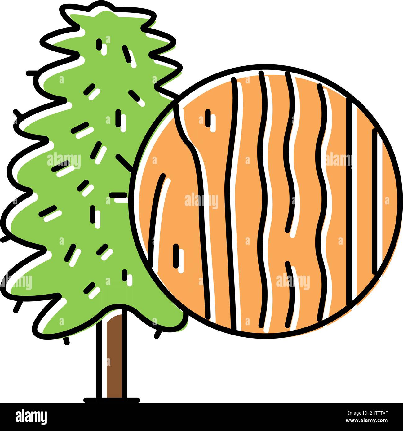 hemlock wood color icon vector illustration Stock Vector Image & Art ...