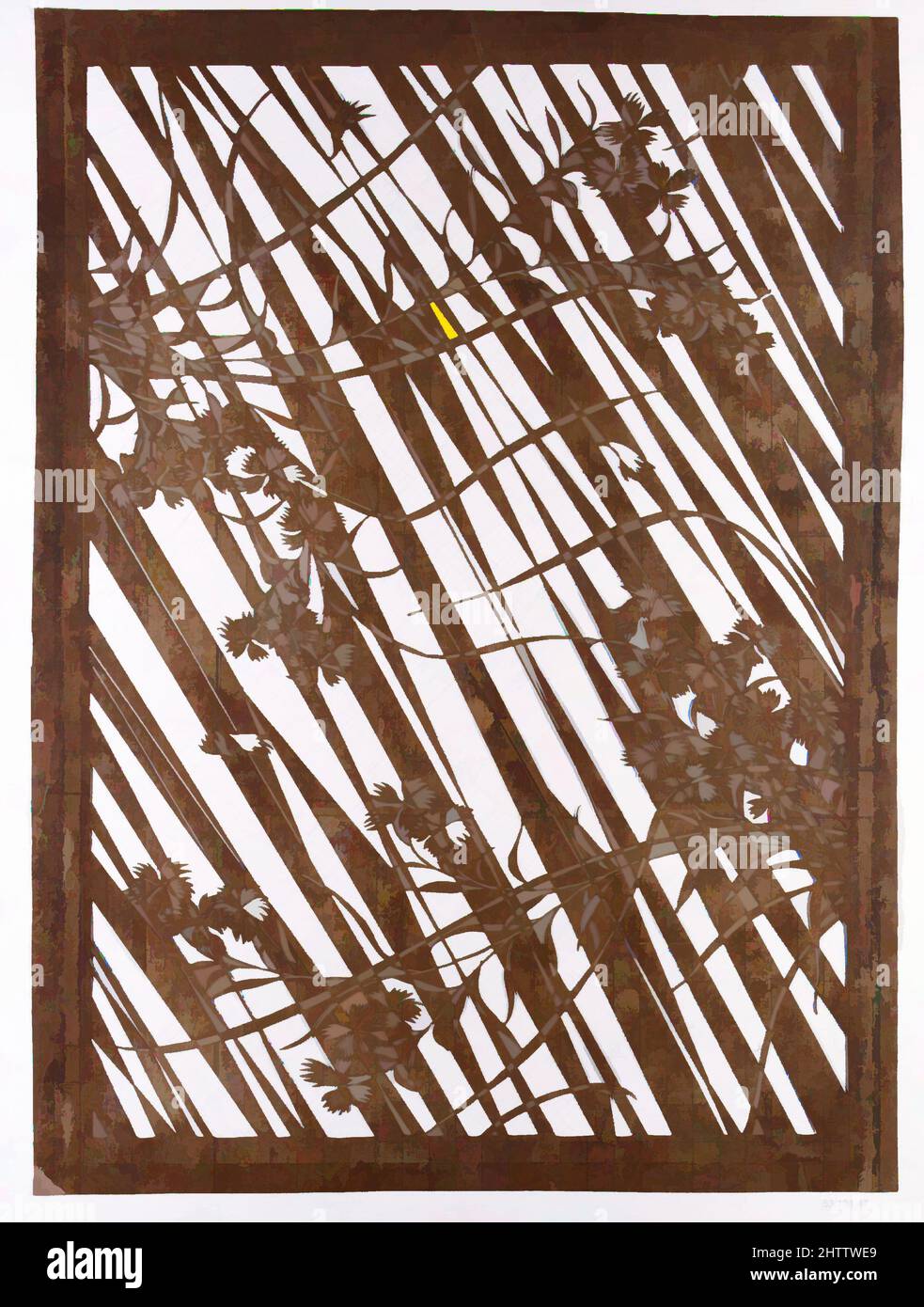 Art inspired by Stencil with Pattern of Pinks, Edo period (1615–1868 ...