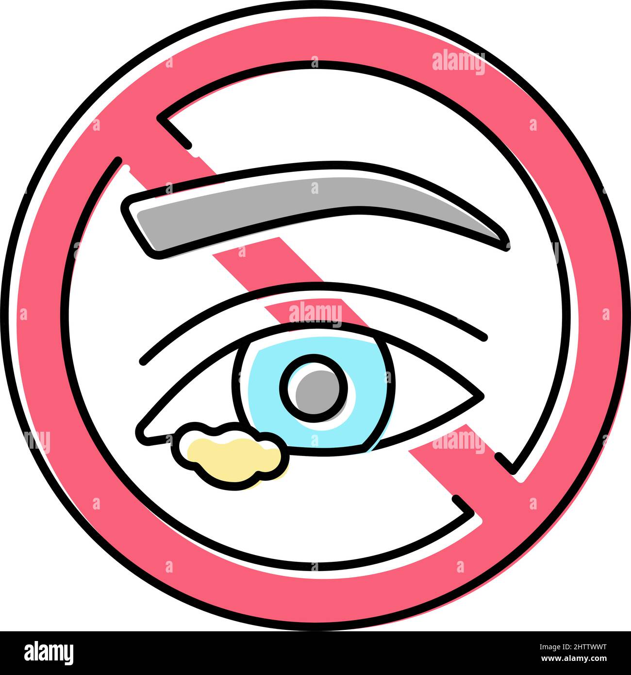 eye disease color icon vector illustration Stock Vector Image & Art - Alamy