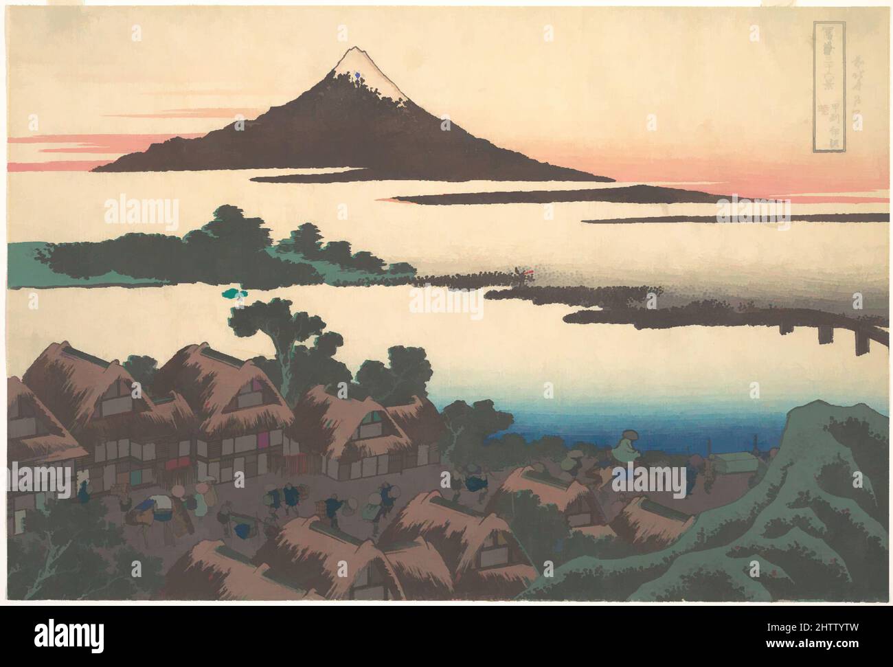 Art inspired by Dawn at Isawa in Kai Province (Kōshū Isawa no akatsuki ...