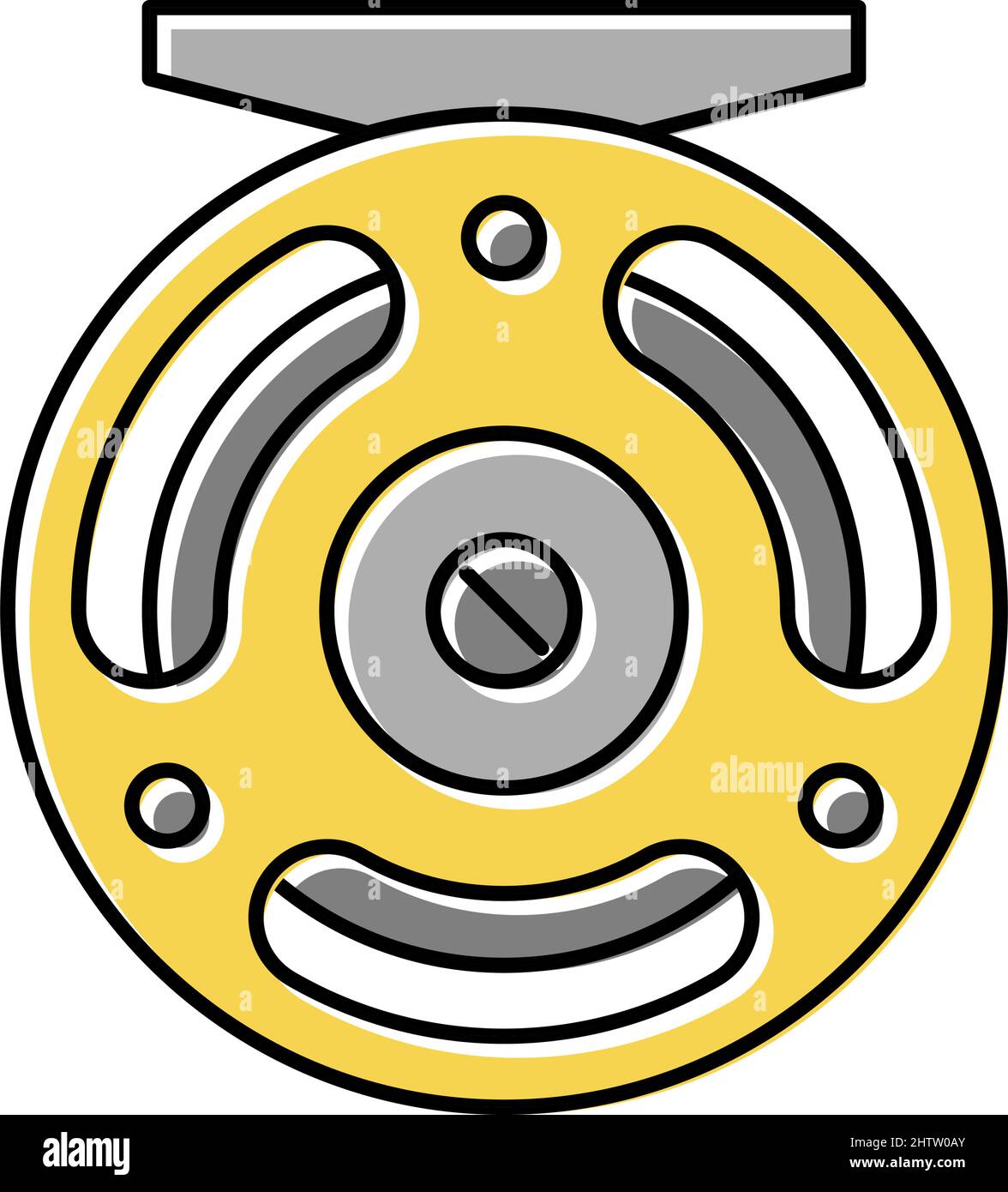 fly fishing color icon vector illustration Stock Vector Image & Art - Alamy